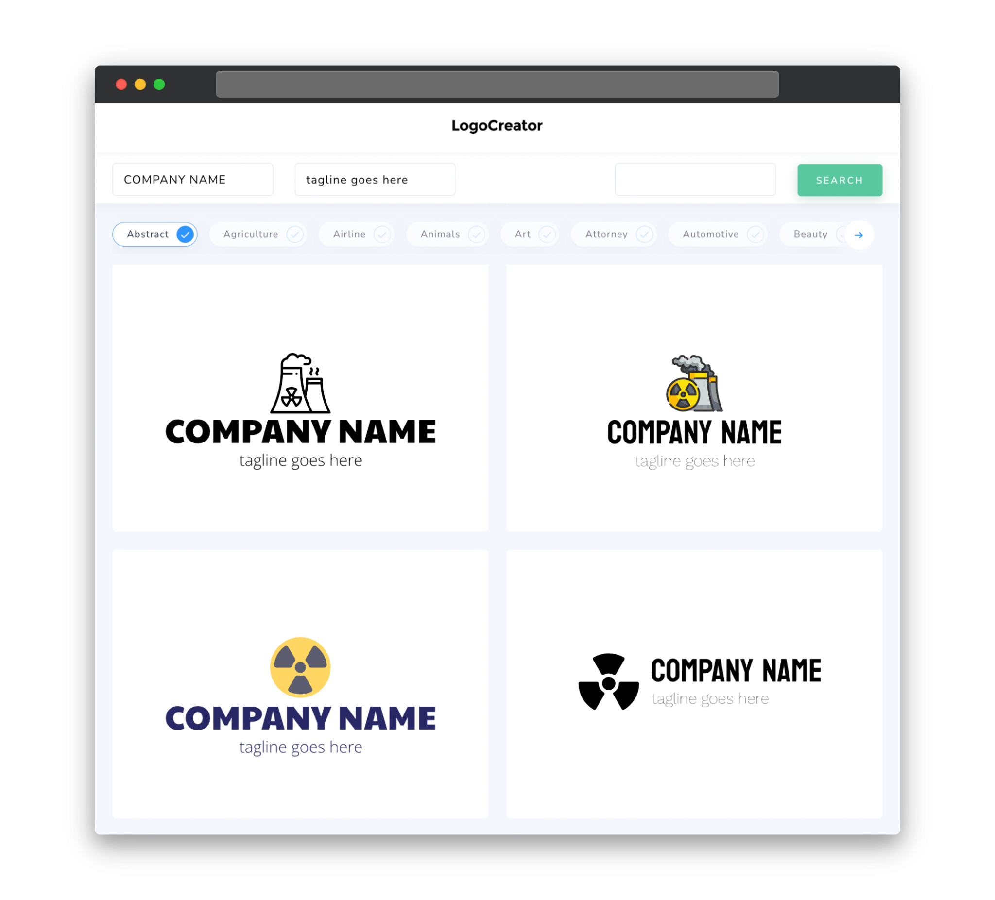 Nuclear Logo Design: Create Your Own Nuclear Logos