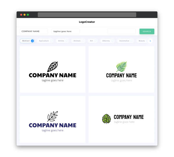 Palm Leaf Logo Design: Create Your Own Palm Leaf Logos
