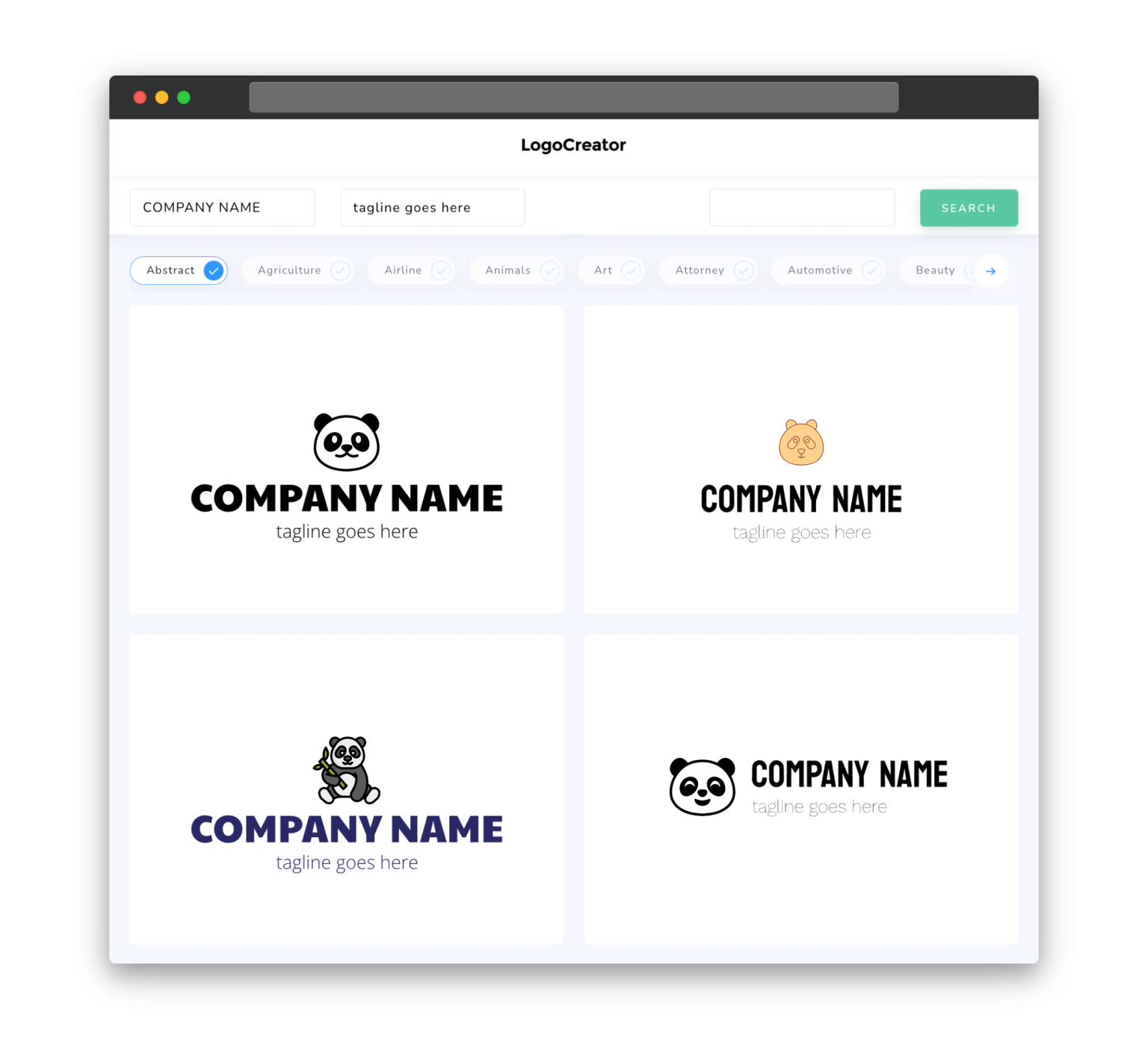 Panda Logo Design: Create Your Own Panda Logos