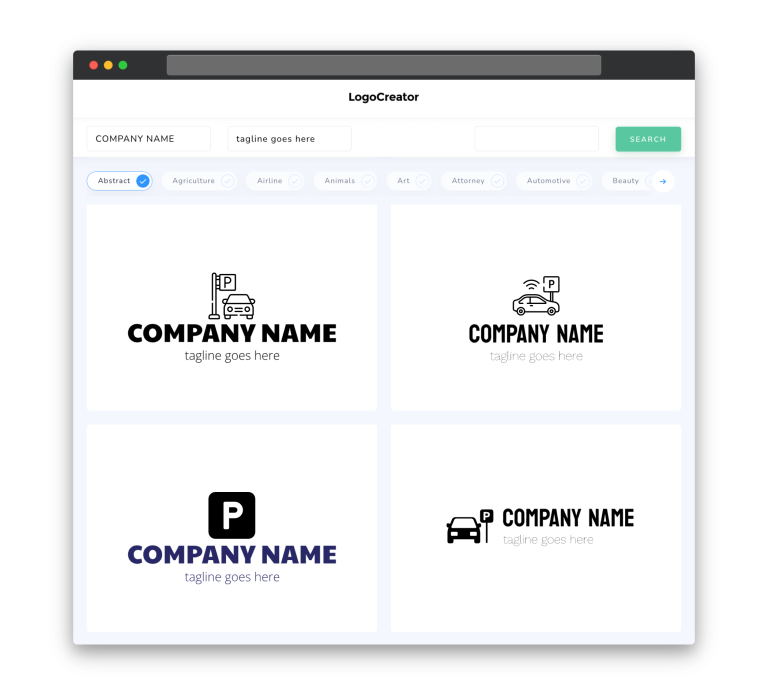 Parking Logo Design: Create Your Own Parking Logos