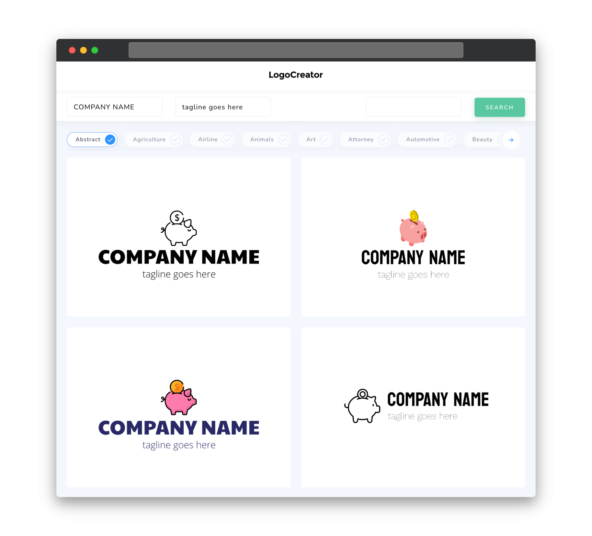 Piggy Bank Logo Design: Create Your Own Piggy Bank Logos