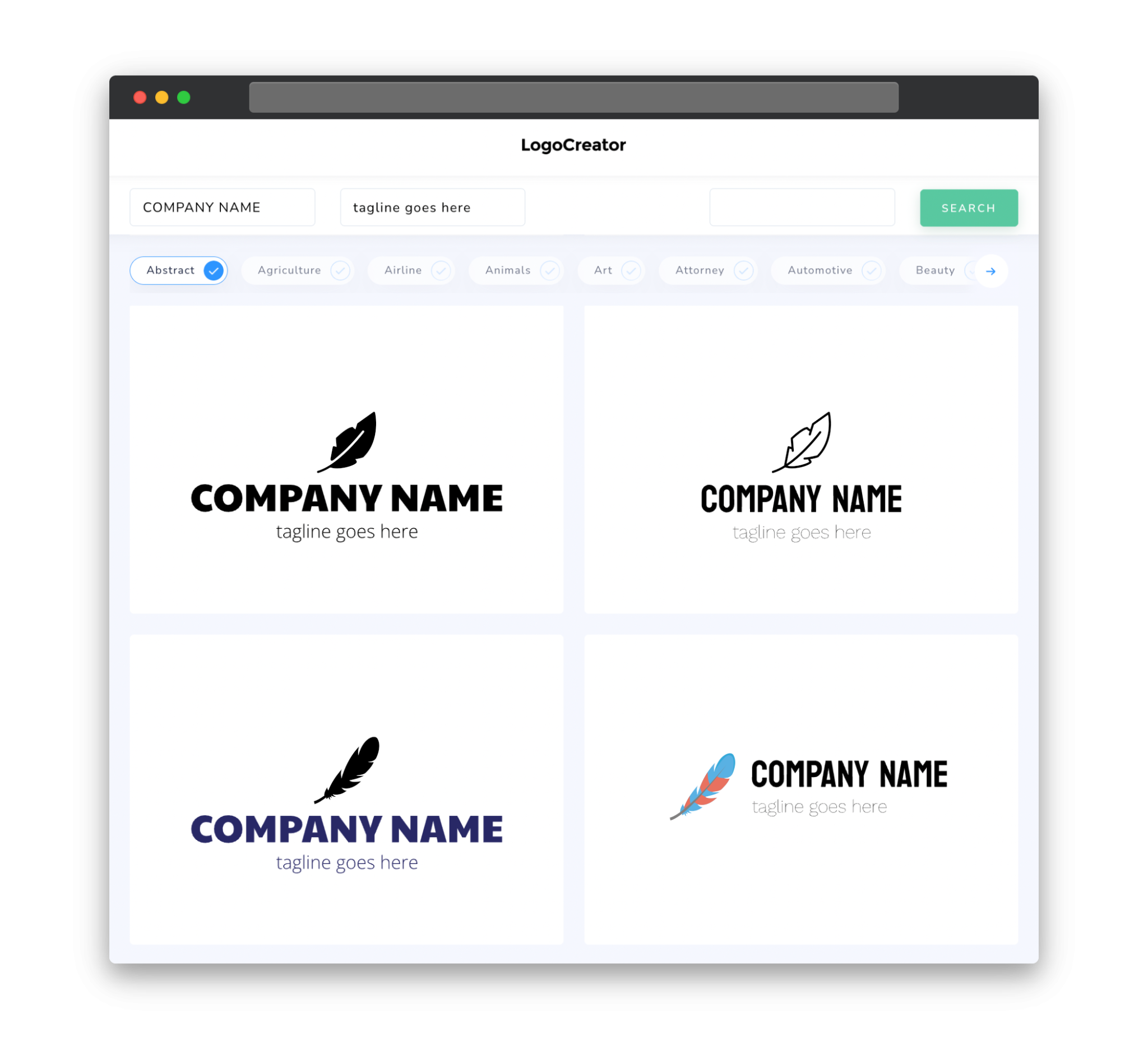 Plume Logo Design: Create Your Own Plume Logos