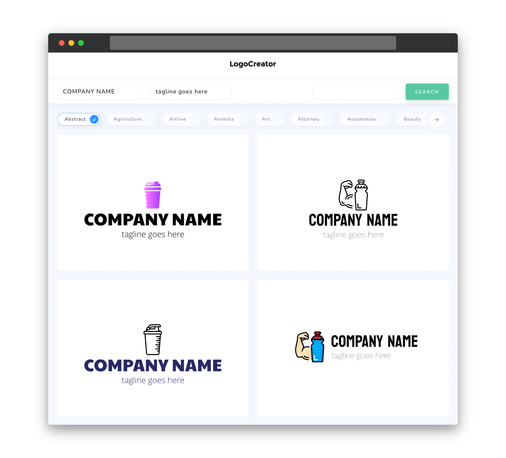 Protein Shake Logo Design: Create Your Own Protein Shake Logos