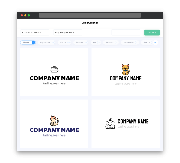 Red Cat Logo Design: Create Your Own Red Cat Logos
