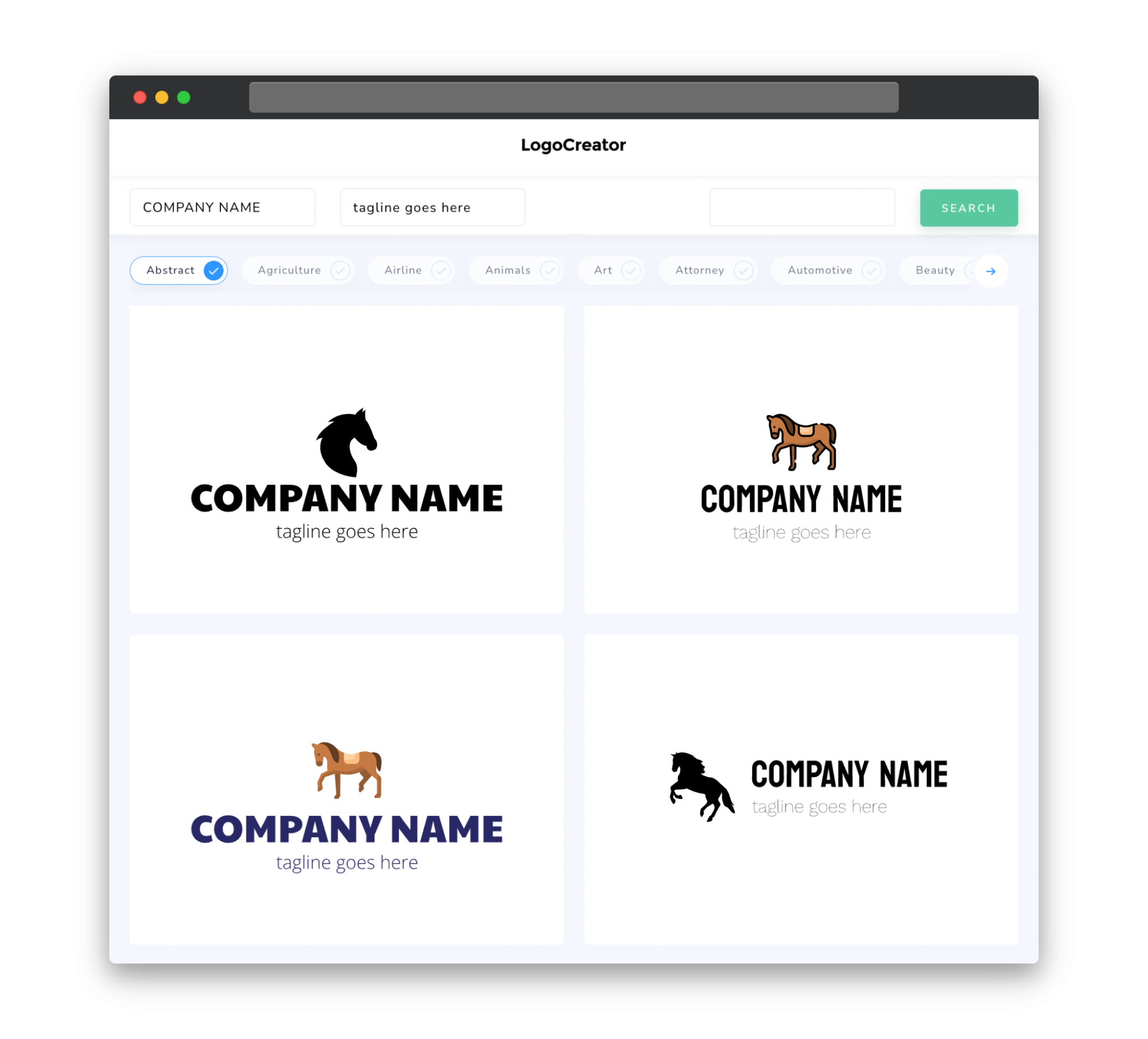 Red Horse Logo Design: Create Your Own Red Horse Logos