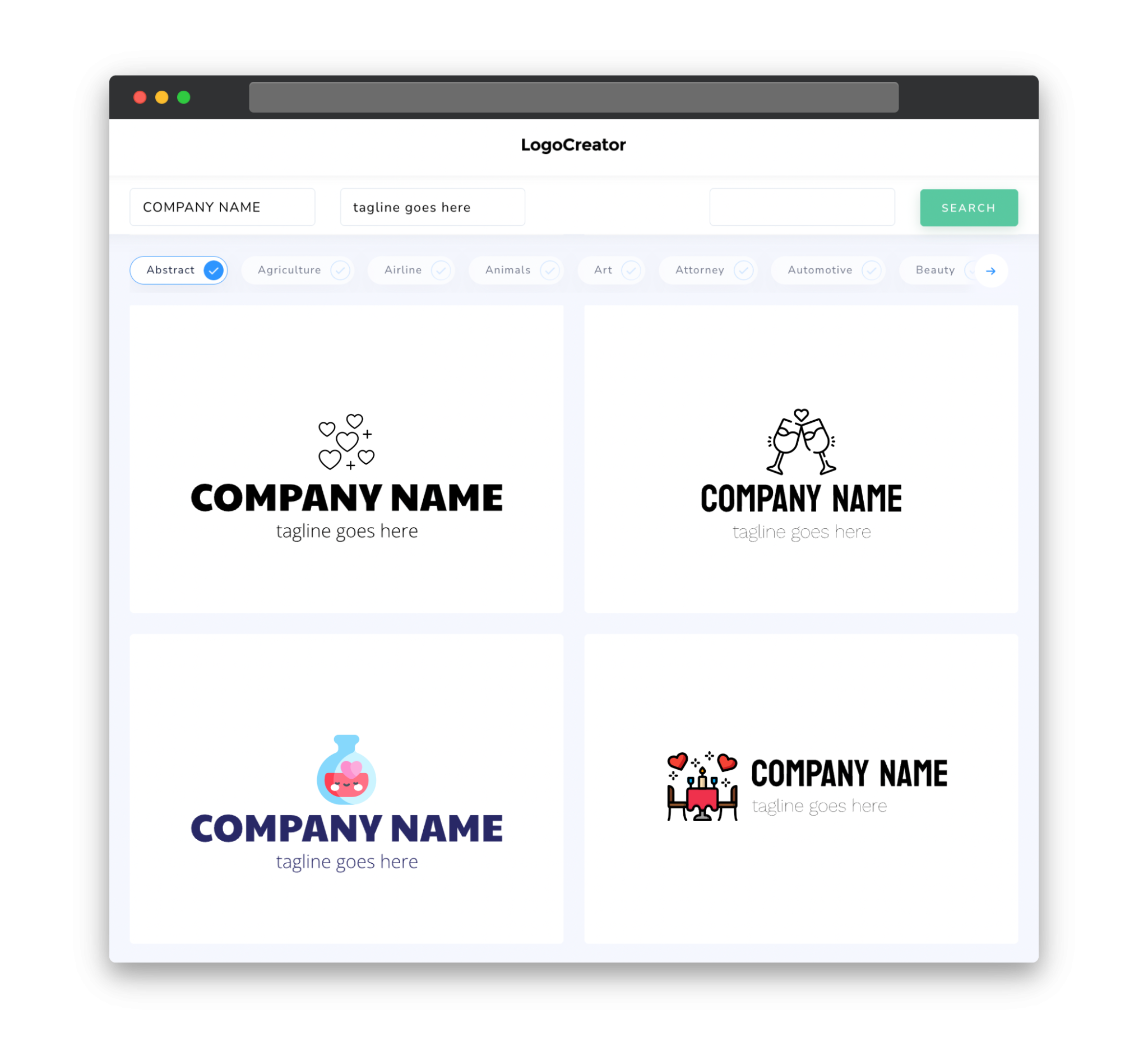 Romantic Logo Design: Create Your Own Romantic Logos