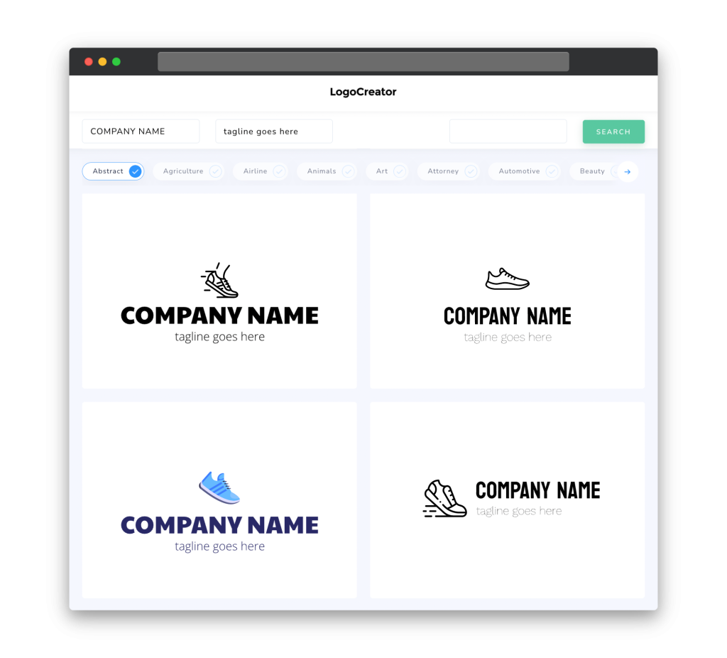 Running Shoes Logo Design: Create Your Own Running Shoes Logos