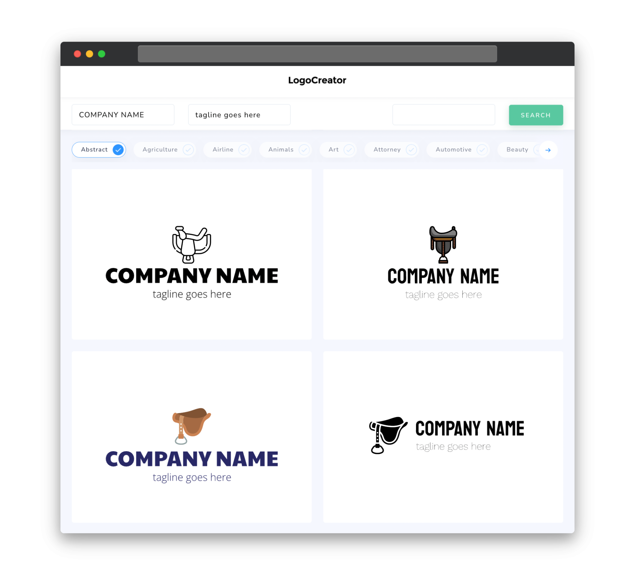 Saddle Logo Design: Create Your Own Saddle Logos