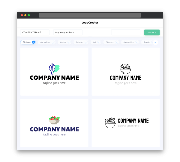 Salad Logo Design: Create Your Own Salad Logos