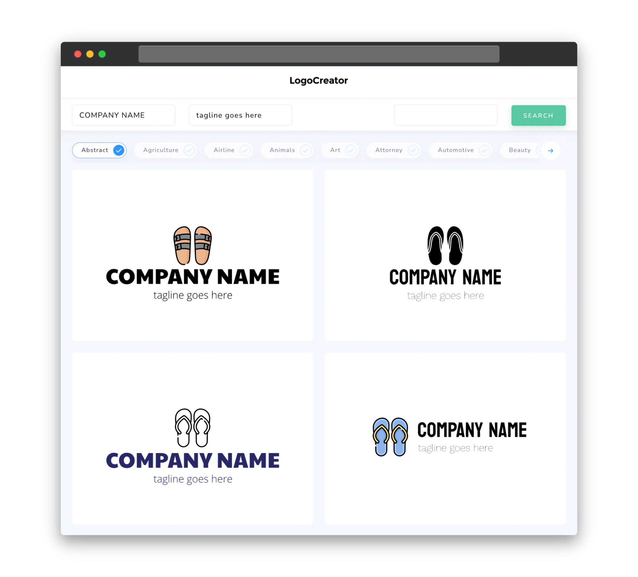 Sandal Logo Design: Create Your Own Sandal Logos