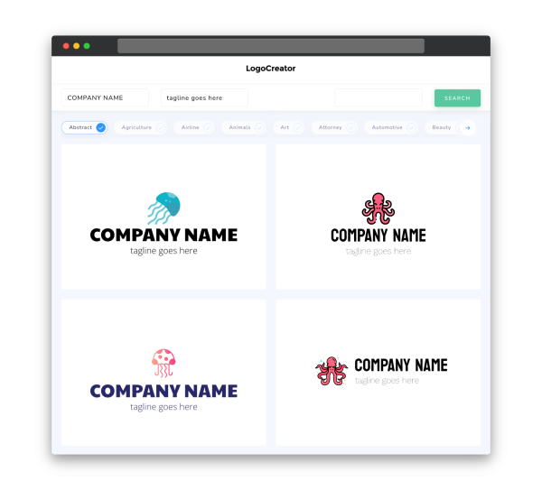Sea Creature Logo Design: Create Your Own Sea Creature Logos