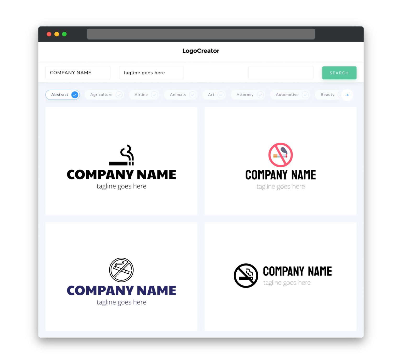 Smoking Logo Design: Create Your Own Smoking Logos