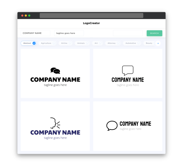 speech-logo-design-create-your-own-speech-logos