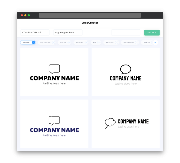 Speech Bubble Logo Design: Create Your Own Speech Bubble Logos