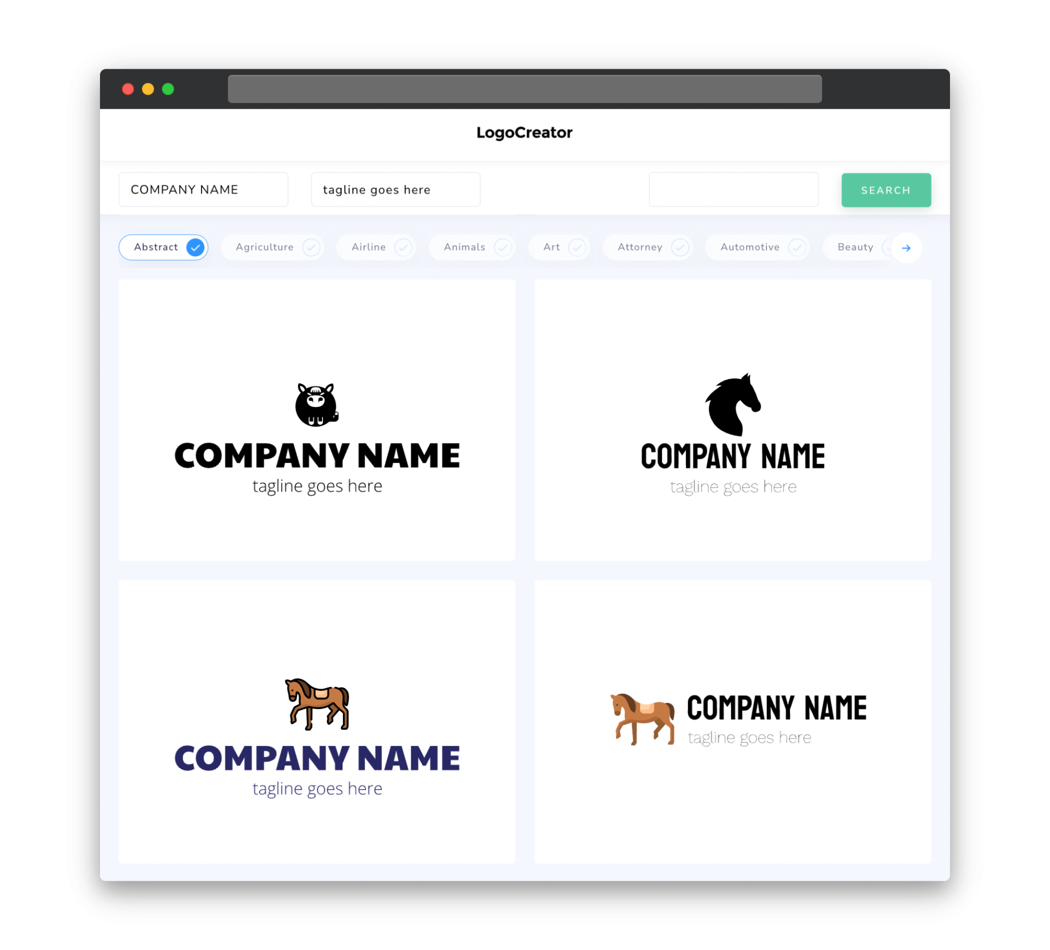 Stallion Logo Design: Create Your Own Stallion Logos