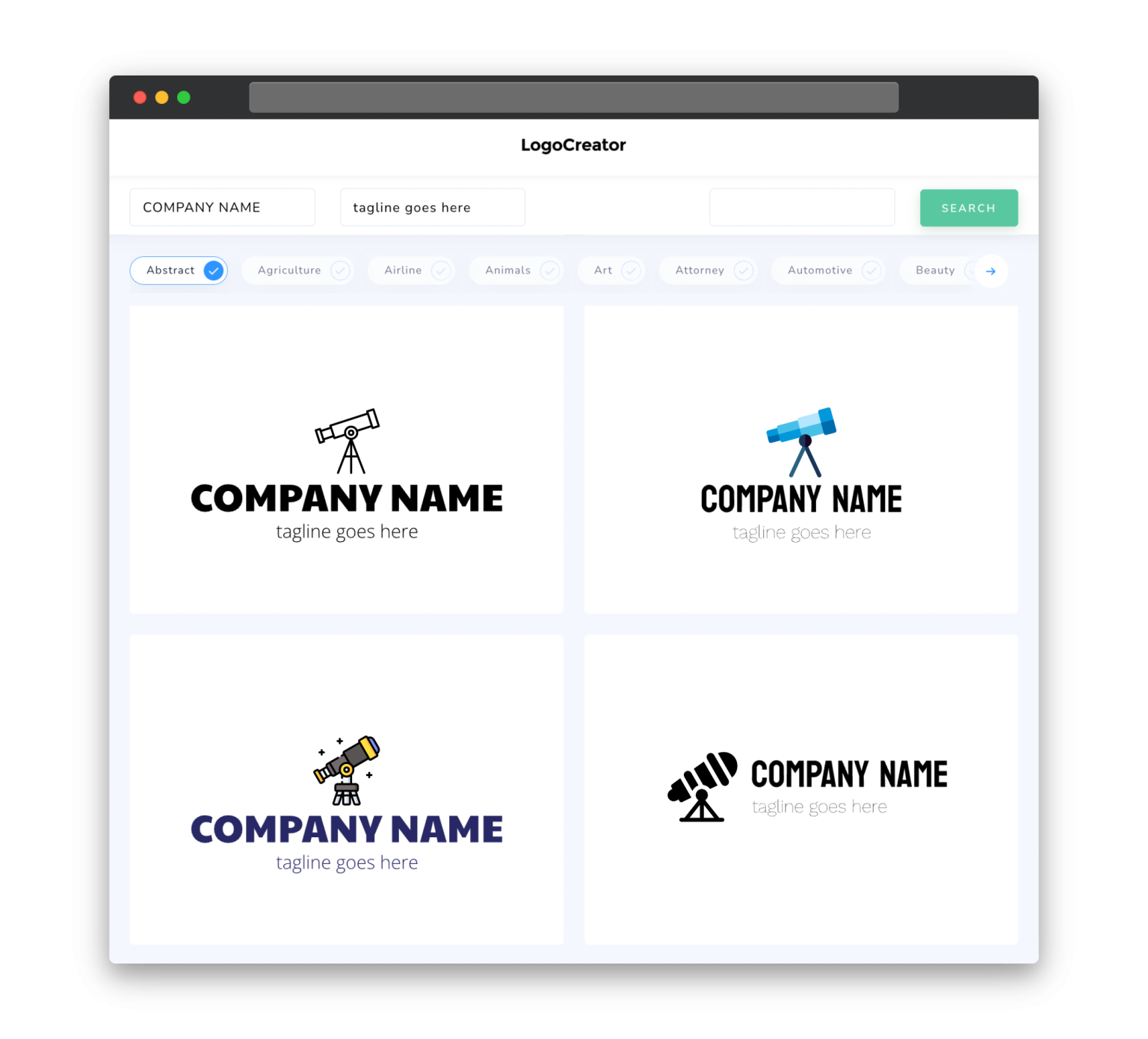 Telescope Logo Design: Create Your Own Telescope Logos