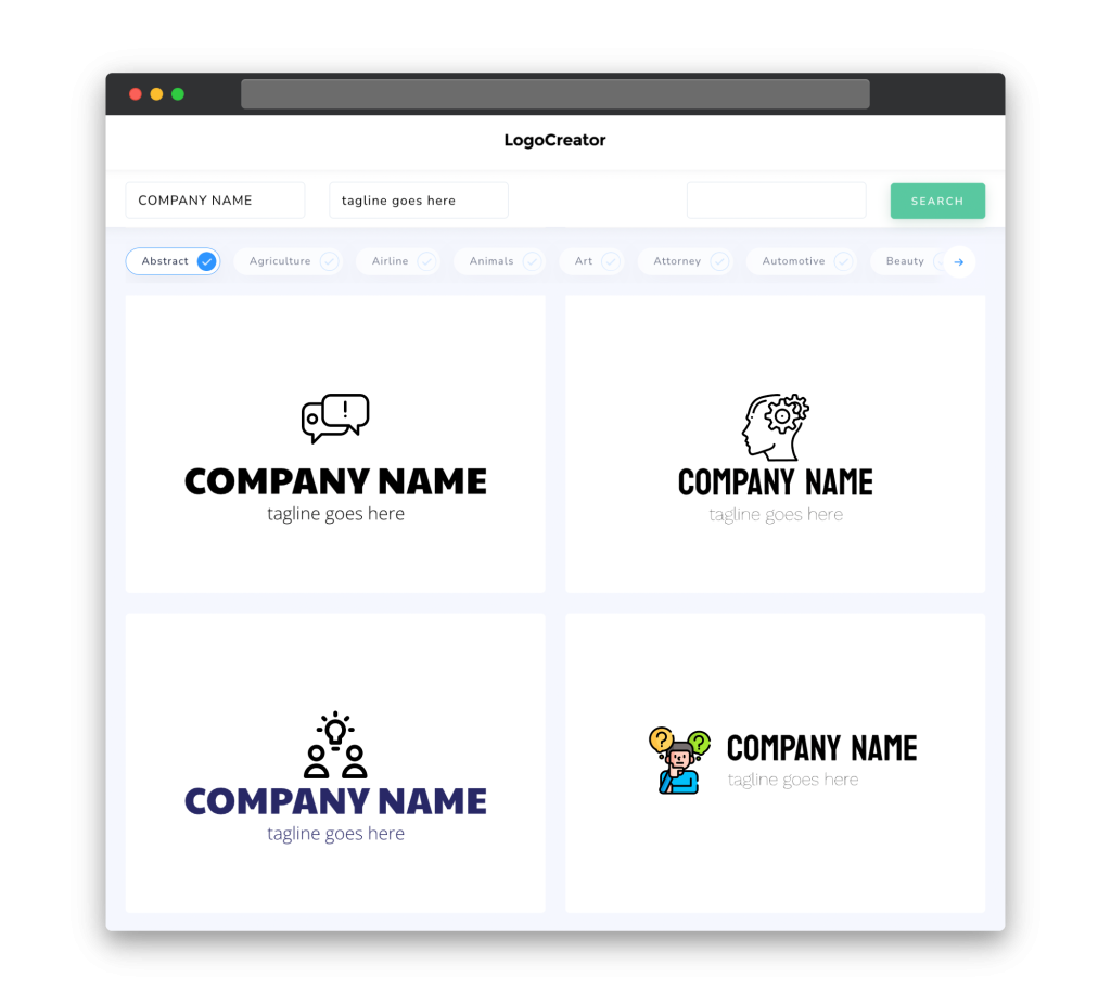 Think Logo Design: Create Your Own Think Logos