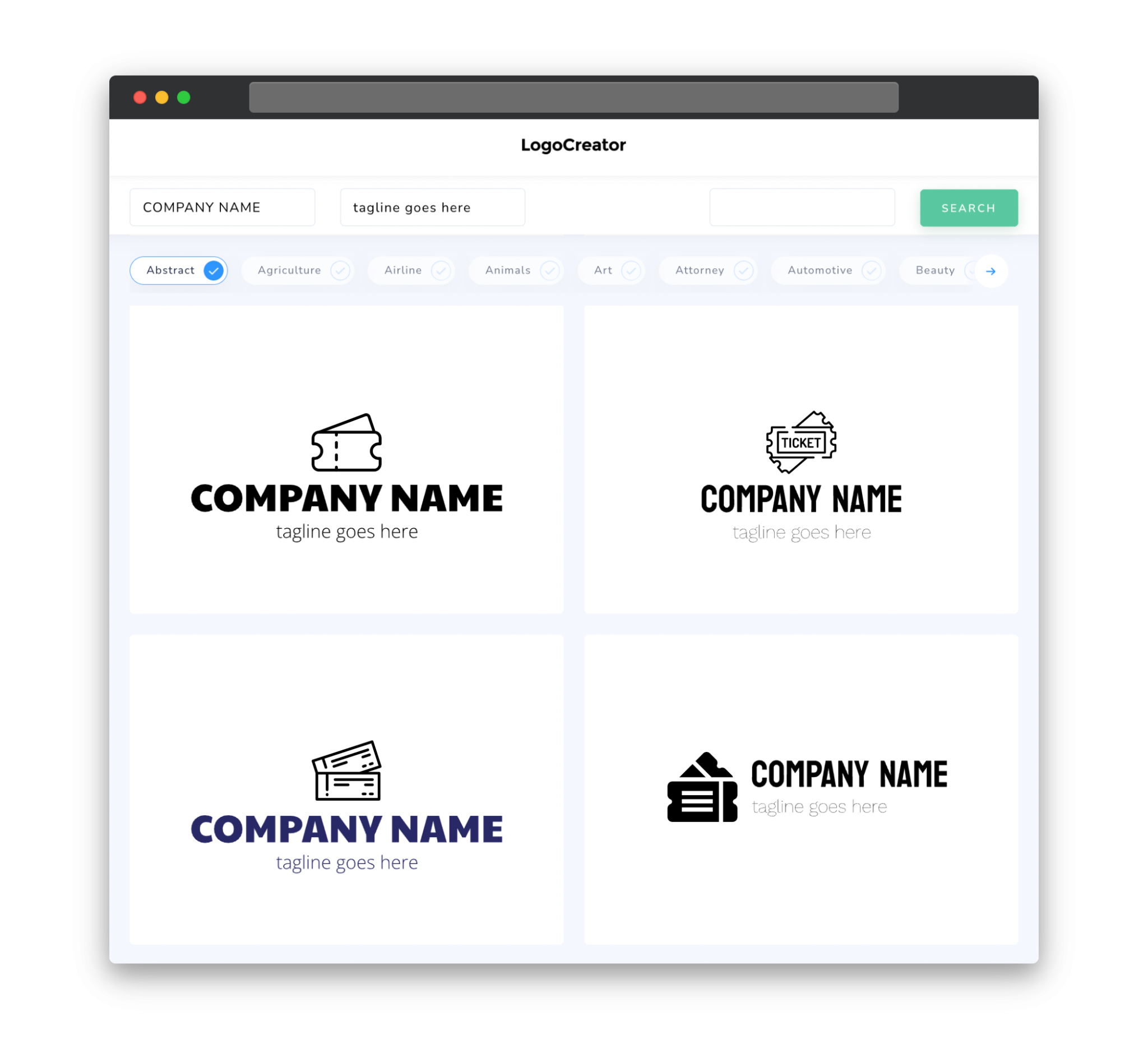 Ticket Logo Design: Create Your Own Ticket Logos