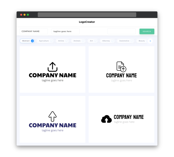 Uploading Logo Design: Create Your Own Uploading Logos