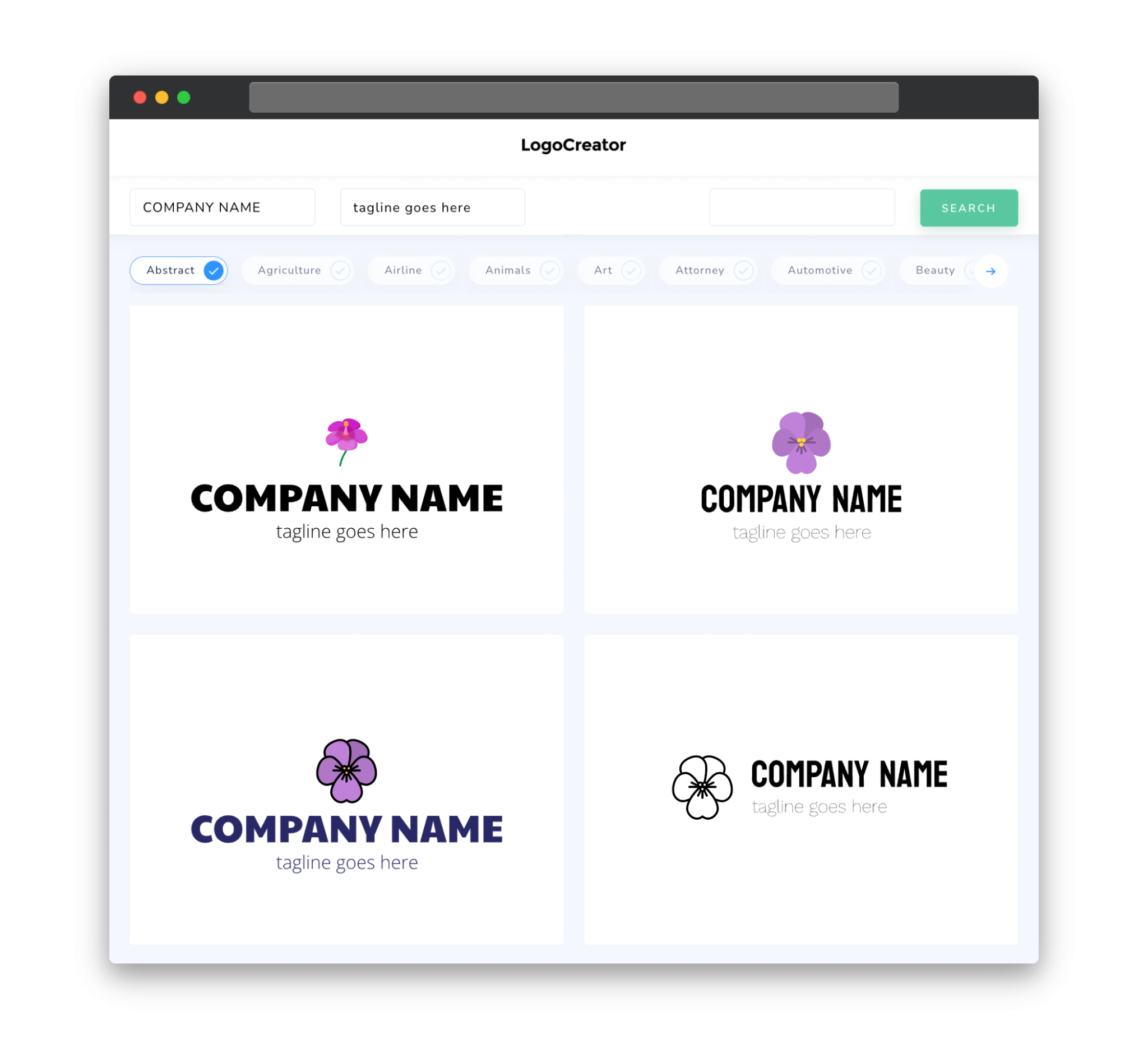 Violet Logo Design: Create Your Own Violet Logos