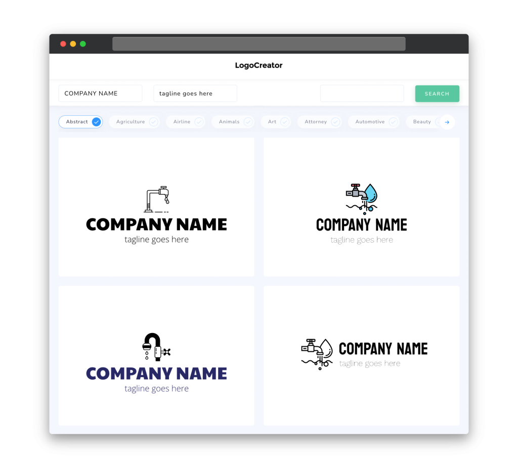 Water Supply Logo Design: Create Your Own Water Supply Logos