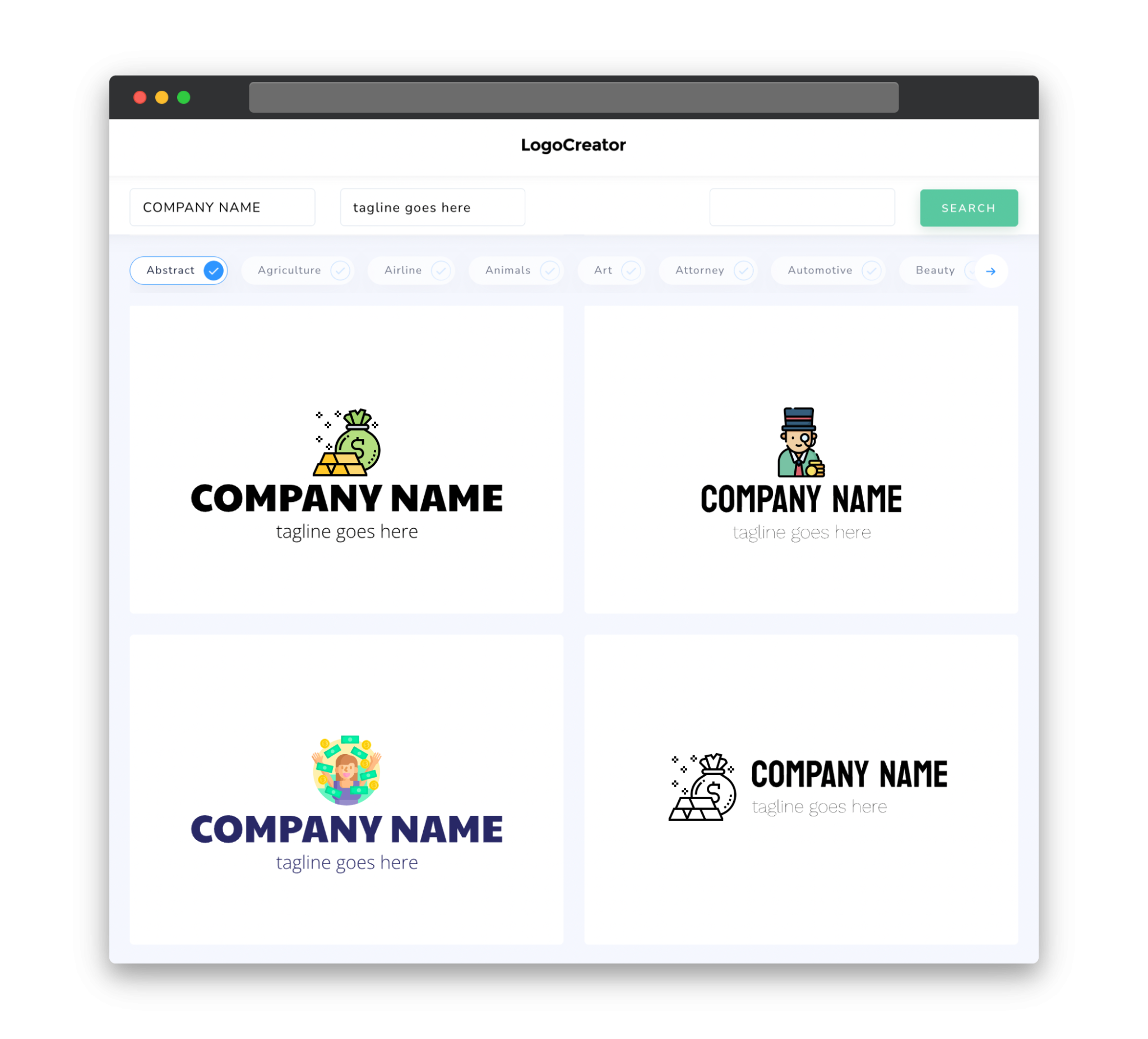Wealthy Logo Design: Create Your Own Wealthy Logos