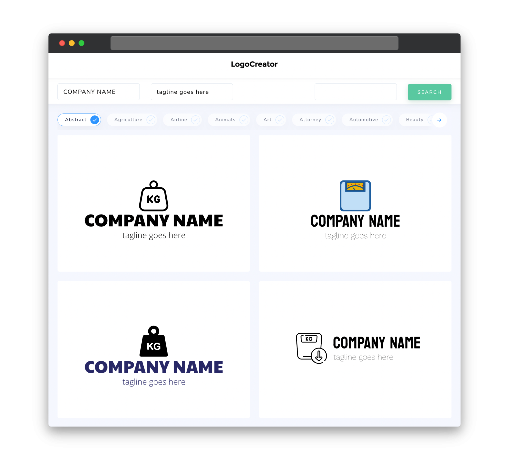 Weights Logo Design: Create Your Own Weights Logos