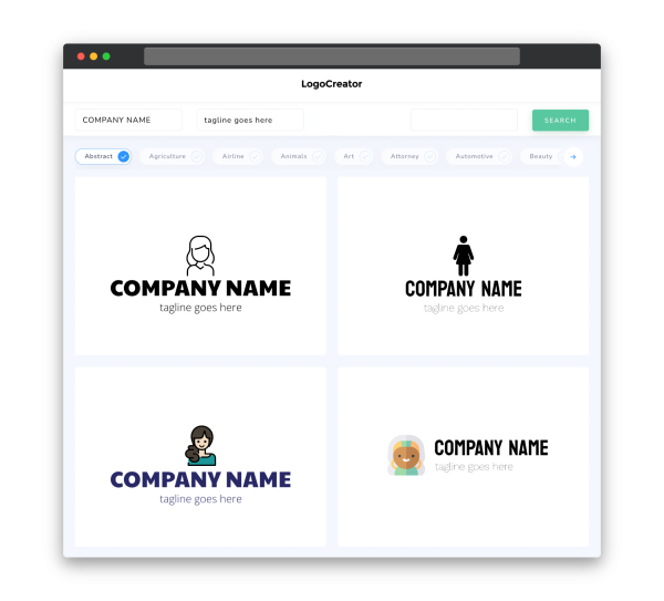 Women Logo Design: Create Your Own Women Logos